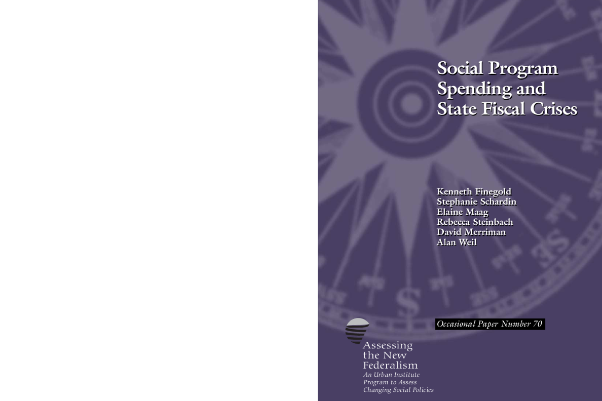 Social Program Spending and State Fiscal Crises