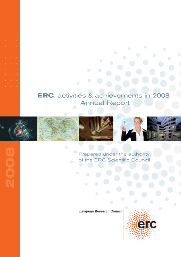 2008 年 ERC 活动和成就年度报告