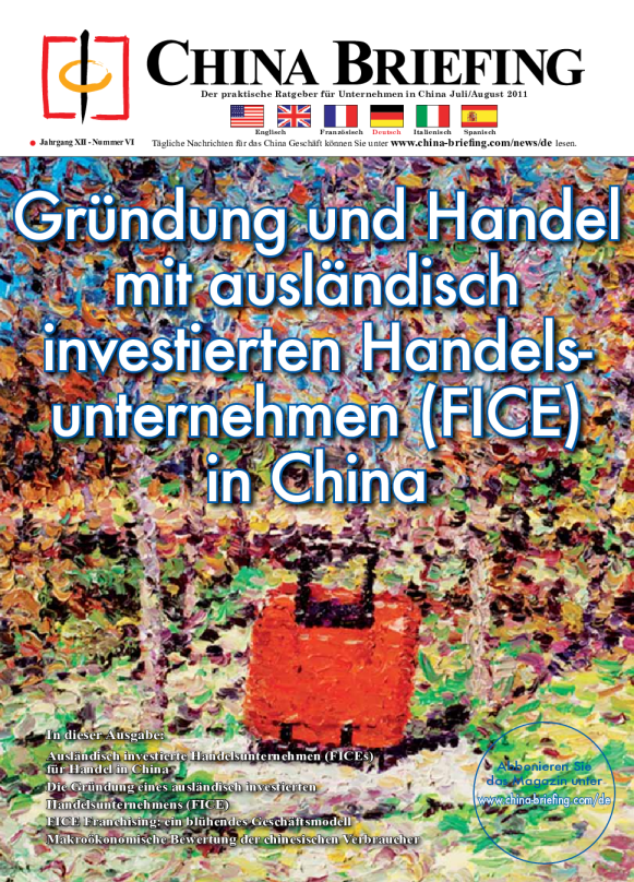 Gründung und Handel mit ausländisch investierten Handelsunternehmen in China