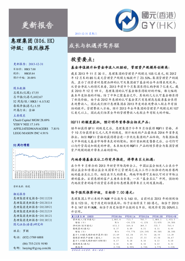 惠理集团：成长与机遇并驾齐驱