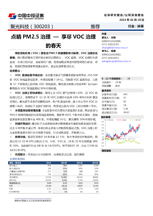 点睛PM2。5治理－享尽VOC治理的春天