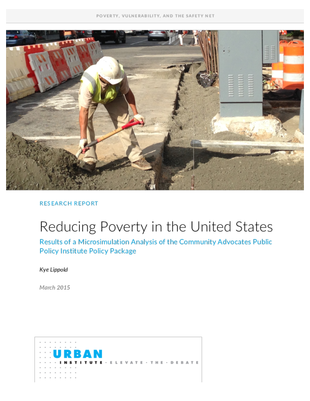 Reducing Poverty in the United States