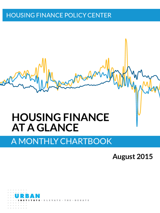 Housing Finance At A Glance: A Monthly Chartbook, August 2015