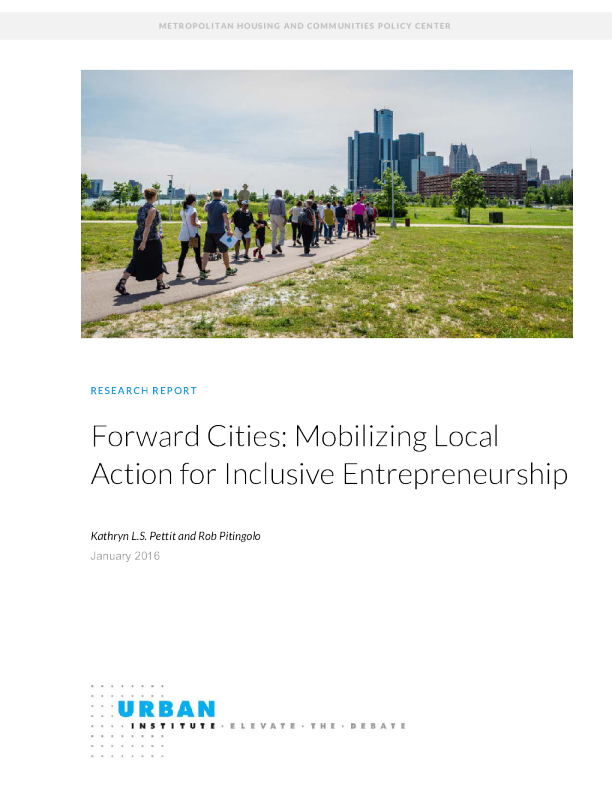 Forward Cities: Mobilizing Local Action for Inclusive Entrepreneurship