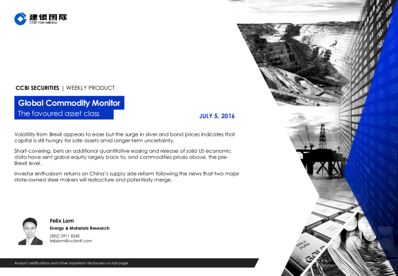 Global Commodity Monitor: The favoured asset class