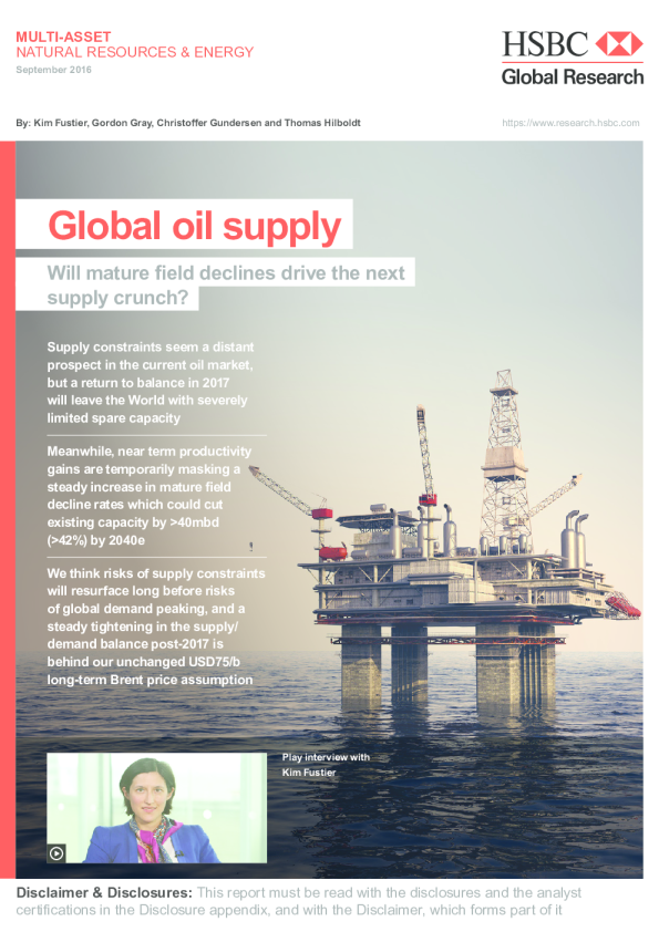 Will mature field declines drive the next supply crunch?