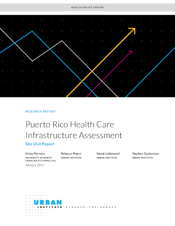 Puerto Rico Health Care Infrastructure Assessment: Site Visit Report