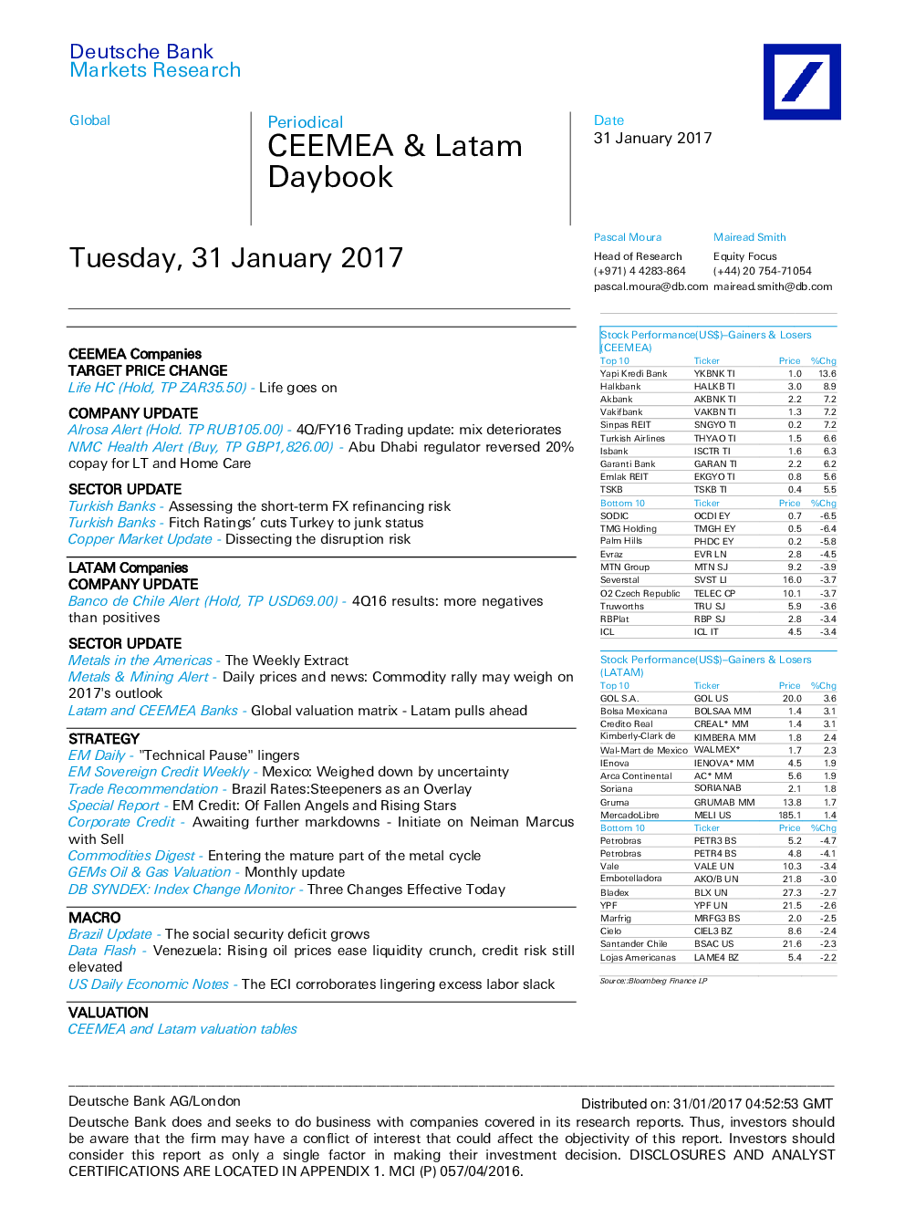 2017-01-31 Pascal Moura、Mairead Smith 德意志银行 笑***