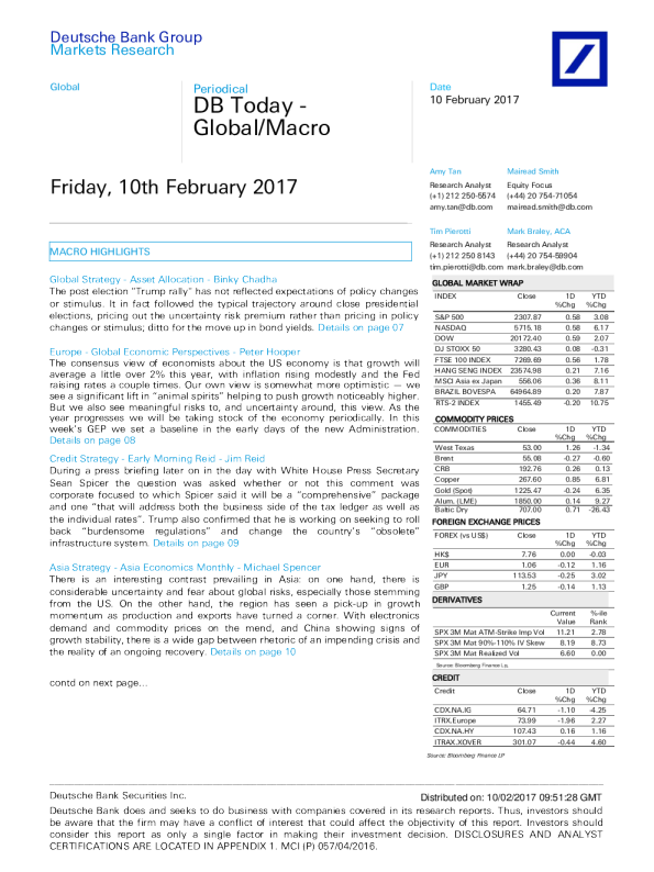 DB Today-Global/Macro