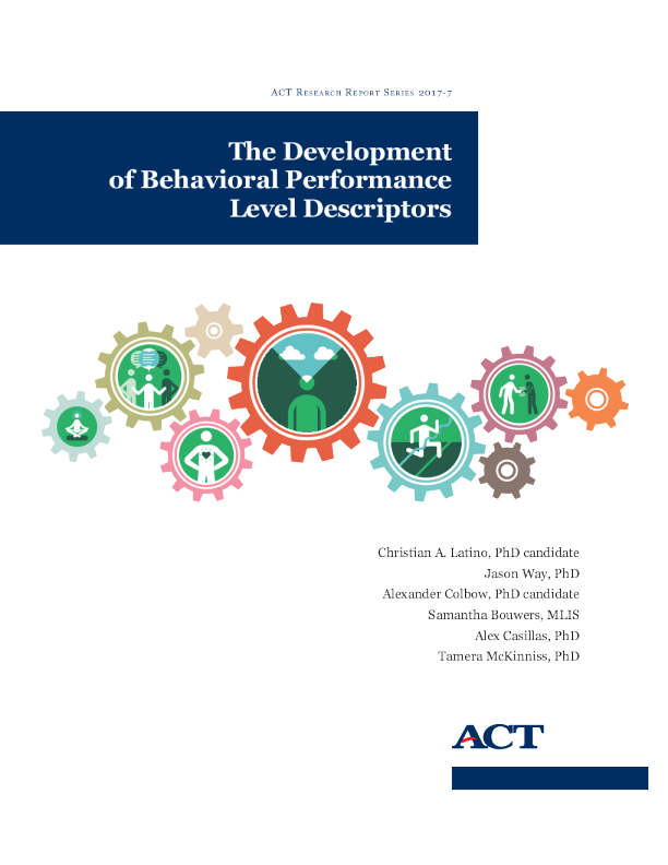 The Development of Behavioral Performance Level Descriptors