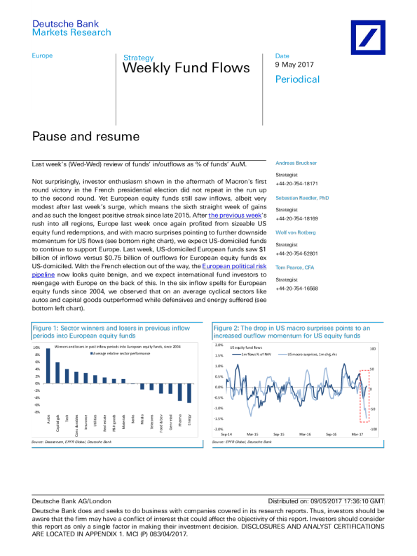 Weekly Fund Flows