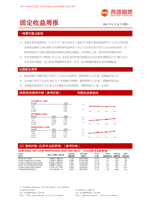 固定收益周报