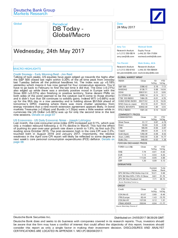 DB Today - Global/Macro