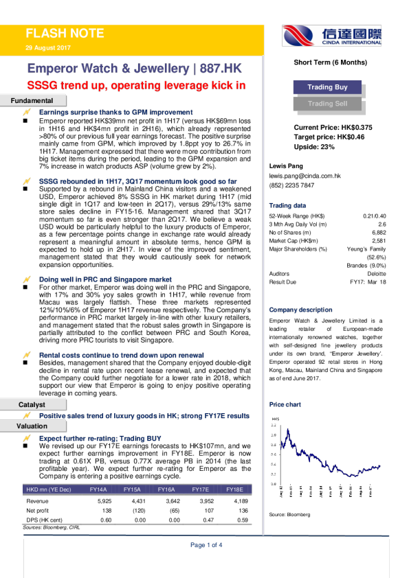 SSSG趋势上升，运营杠杆开始