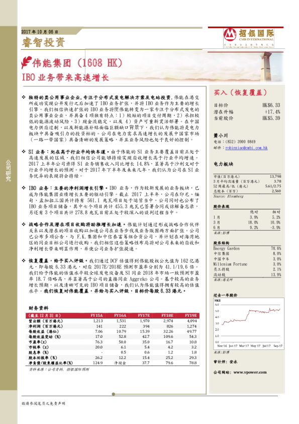 IBO业务带来高速增长