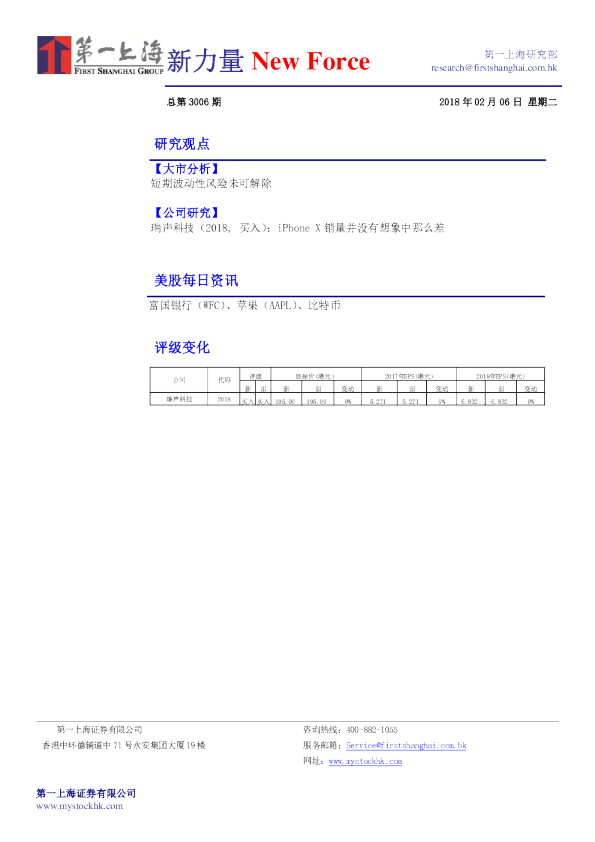 新力量NewForce总第3006期