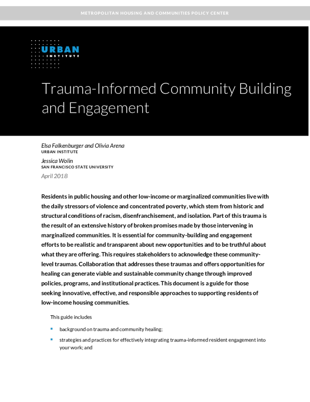 Trauma-Informed Community Building and Engagement