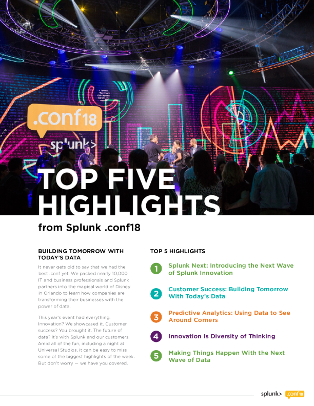 Splunk .conf18 的五大亮点