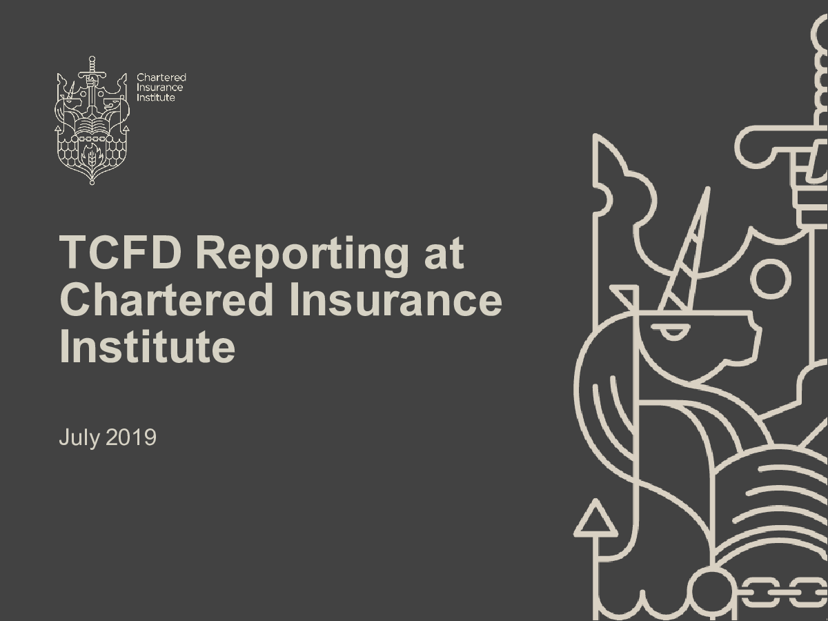 2019年特许保险协会TCFD报告