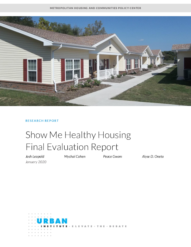 Show Me Healthy Housing: Final Evaluation Report