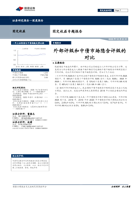 固定收益专题报告:外部评级和中债市场隐含评级的对比
