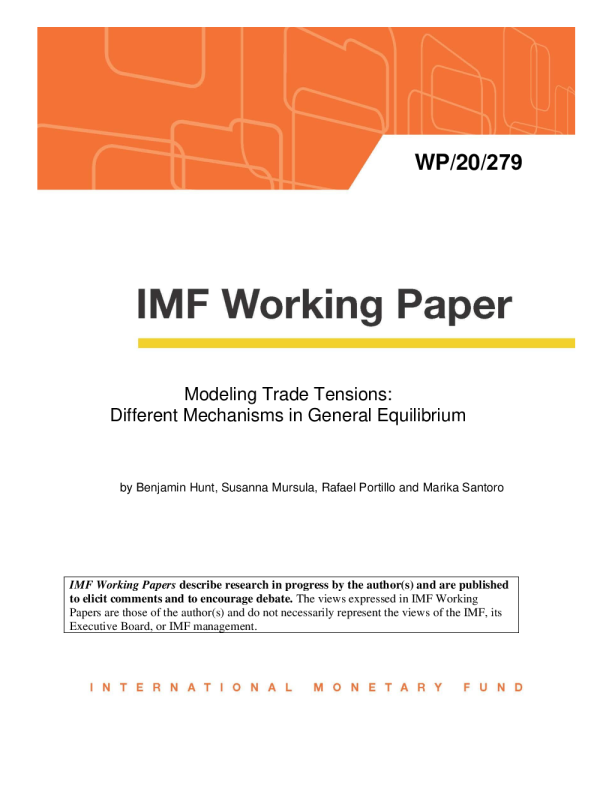 Modeling Trade Tensions: Different Mechanisms in General Equilibrium