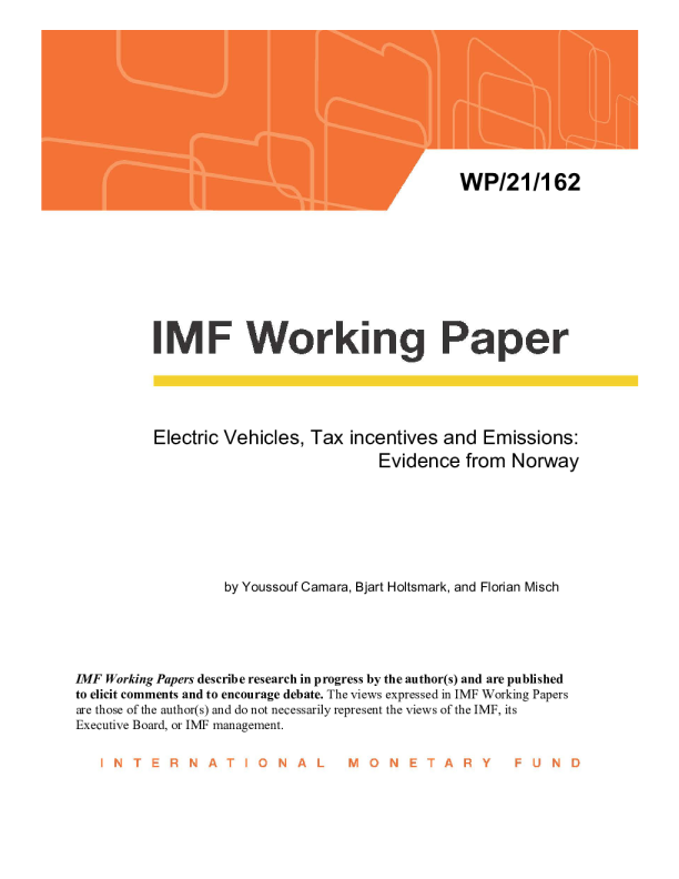 Electric Vehicles, Tax incentives and Emissions: Evidence from Norway