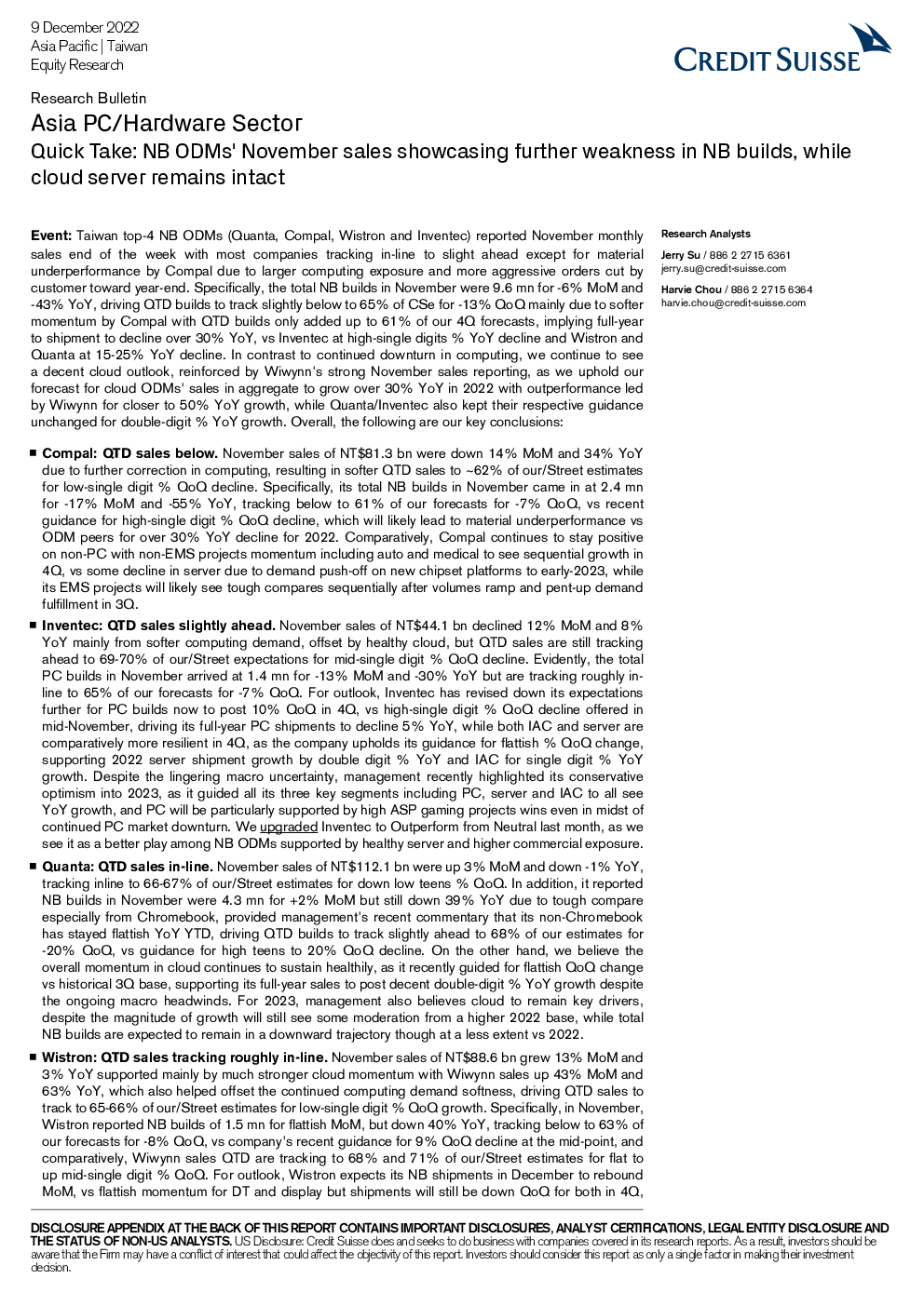 2022-12-09 - 瑞士信贷 球***