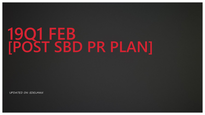 adidas post SBD PR Plan 合营营销方案