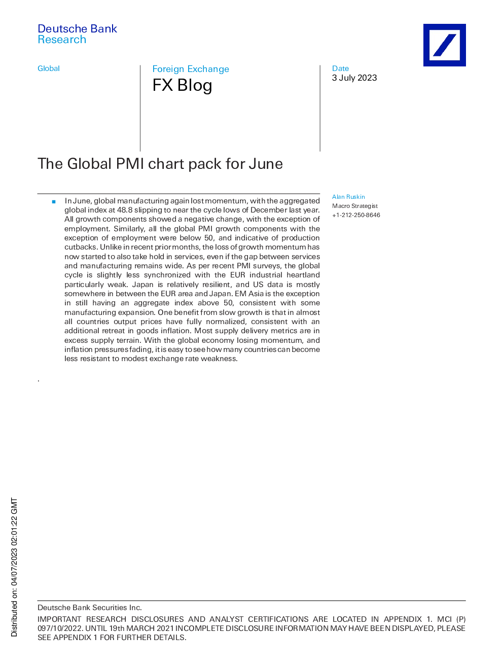 2023-07-03 - 德意志银行 望***