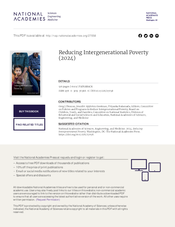 Reducing Intergenerational Poverty (2024)