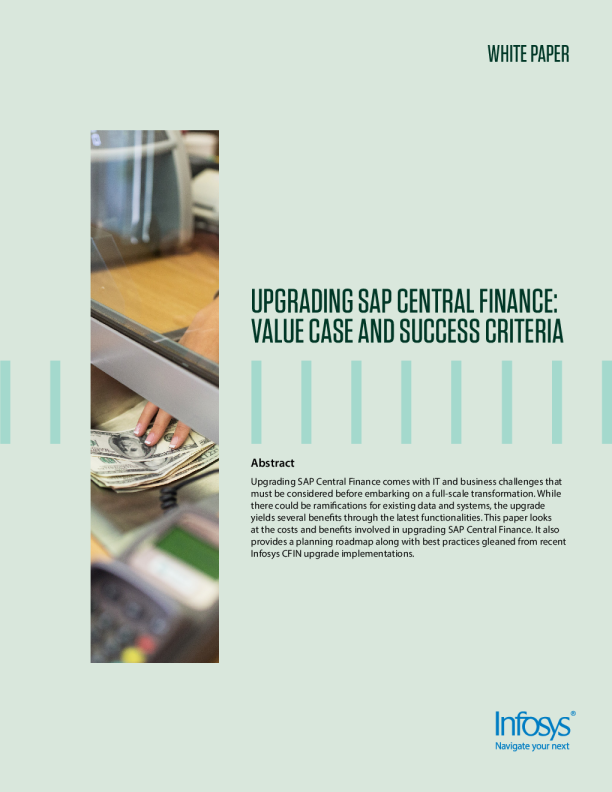 升级 SAP Central Finance ： 价值案例和成功标准