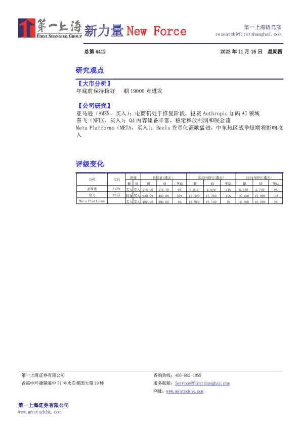 新力量New Force总第4412期