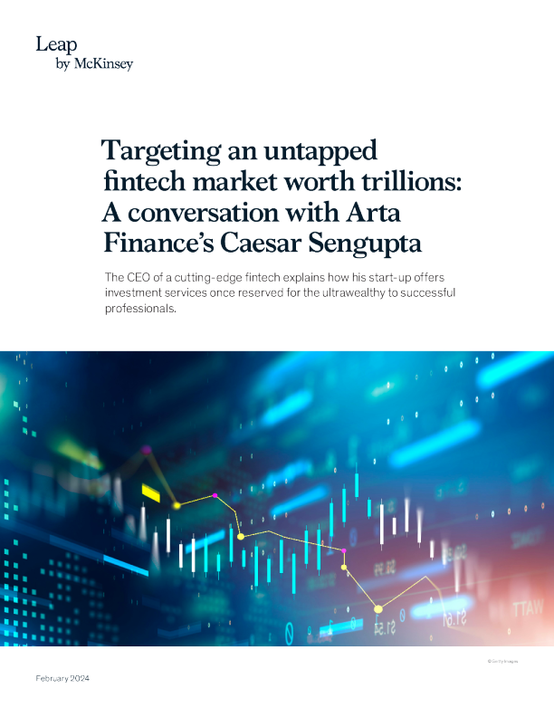 瞄准价值数万亿美元的未开发金融科技市场 ： 与 Arta Finance 的 Caesar Sengupta 的对话