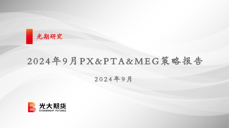 2024年9月PX&PTA&MEG策略报告