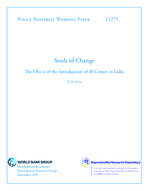 变革的种子：印度引进Bt棉花的影响